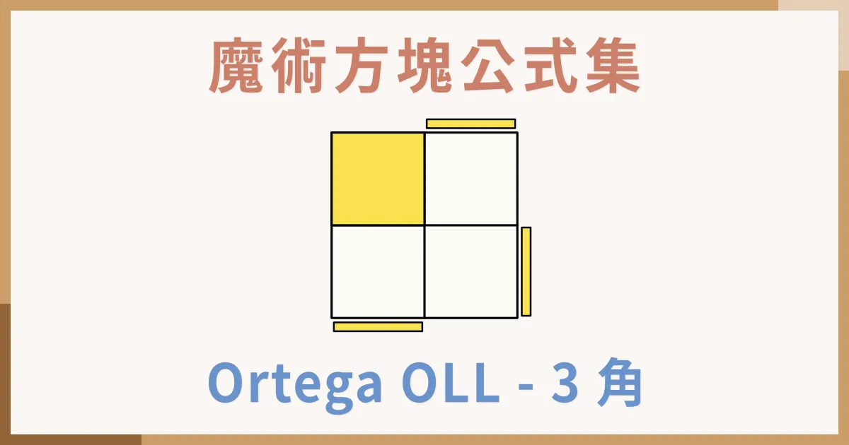2x2 Ortega OLL：Anti Sune - 一小時學盲解
