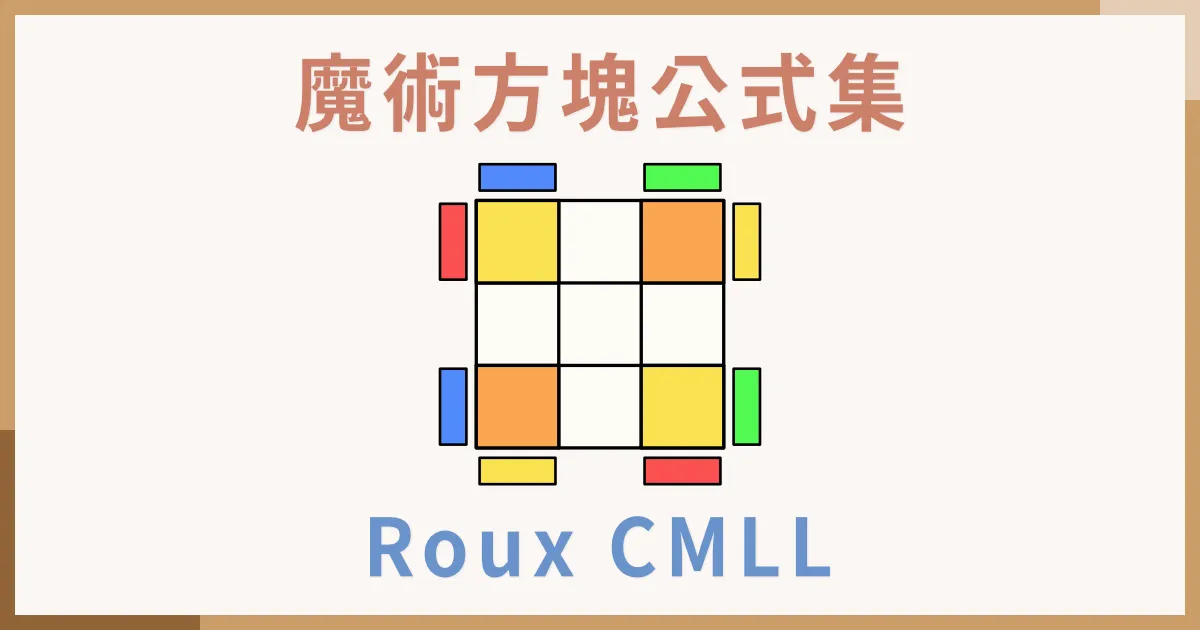 Roux CMLL - L Back Commutator - 一小時學盲解